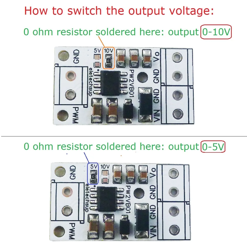 Generic Pwm To Dac Converter Input Pulse Output 0 5v 0 10v Voltage